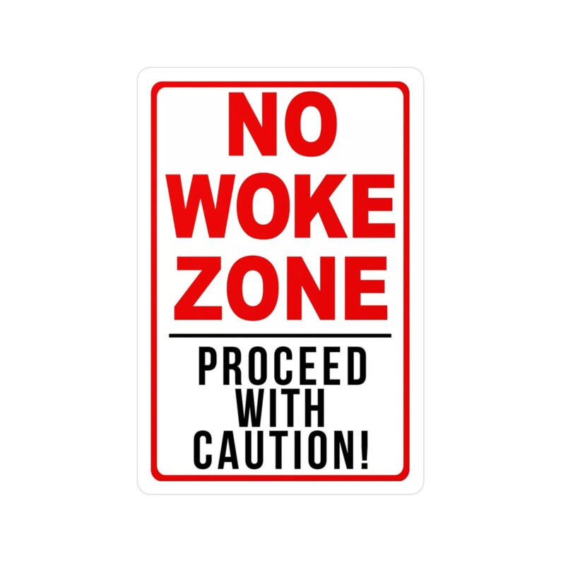 Florida - "no Woke Zone" Vinyl Decal - Etsy