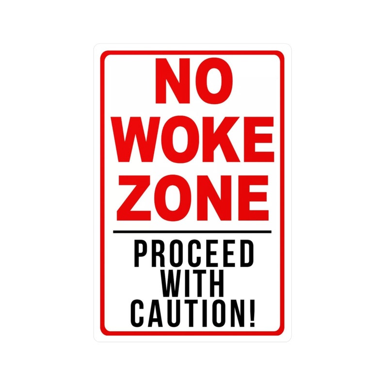 Florida - "no Woke Zone" Vinyl Decal - Etsy