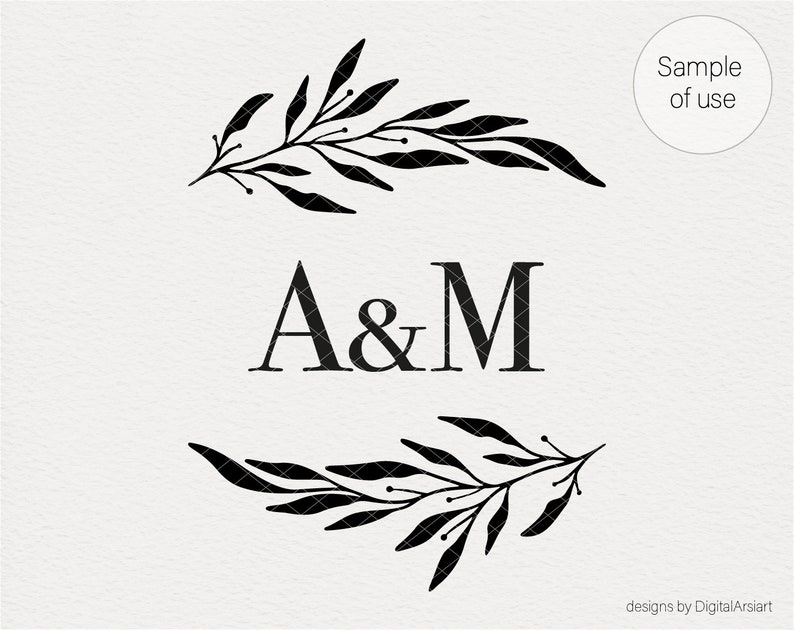 Floral Svg Floral Border Svg Branch Svg Floral Borders Svg Floral ...