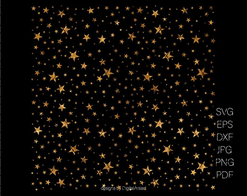 Seamless Star Pattern Svg Stars Background Svg Stars Svg Gold Star Svg ...