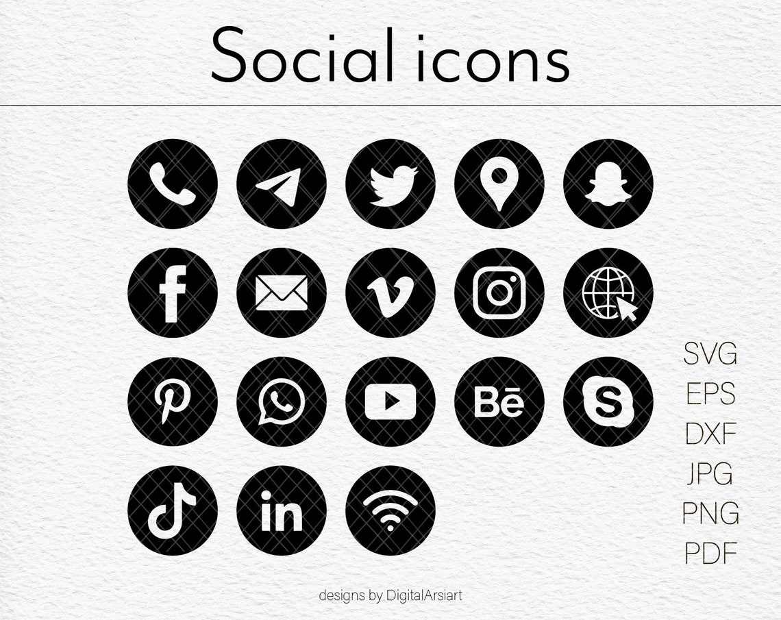 Social Icons Svg Vector Social Icons Instagram Logo Svg Social Media ...