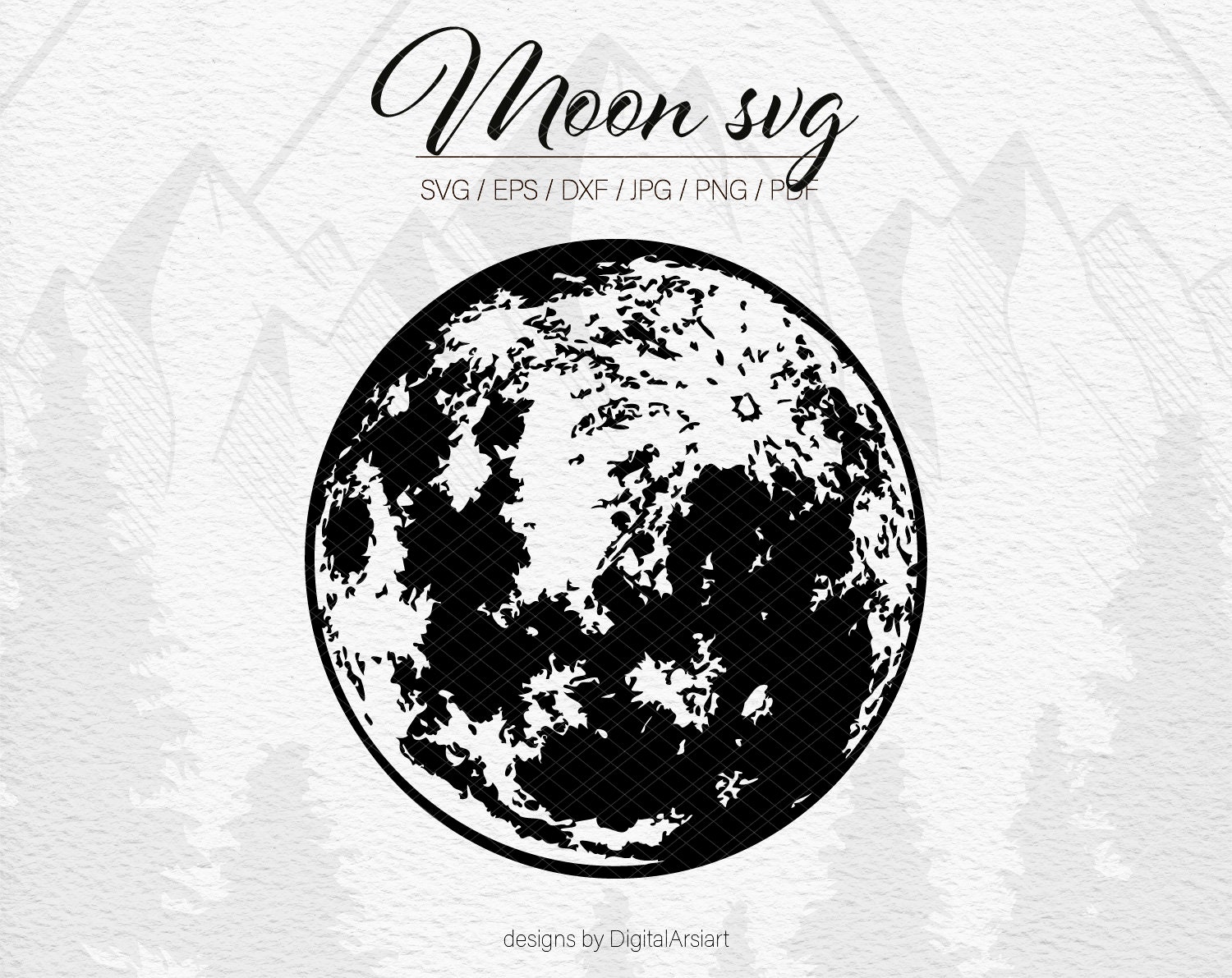 Moon Svg Full Moon Svg Moon Vector Crescent Moon Svg Moon Child Svg ...