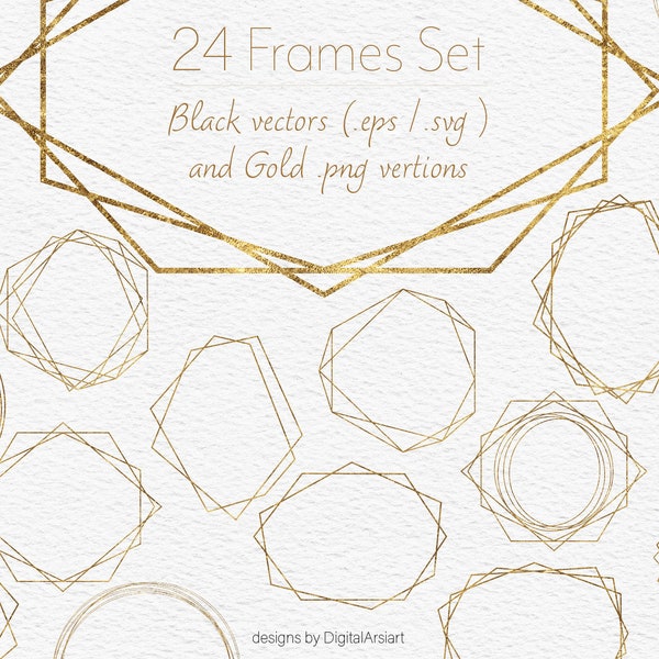 Geometric Frame Svg - Etsy