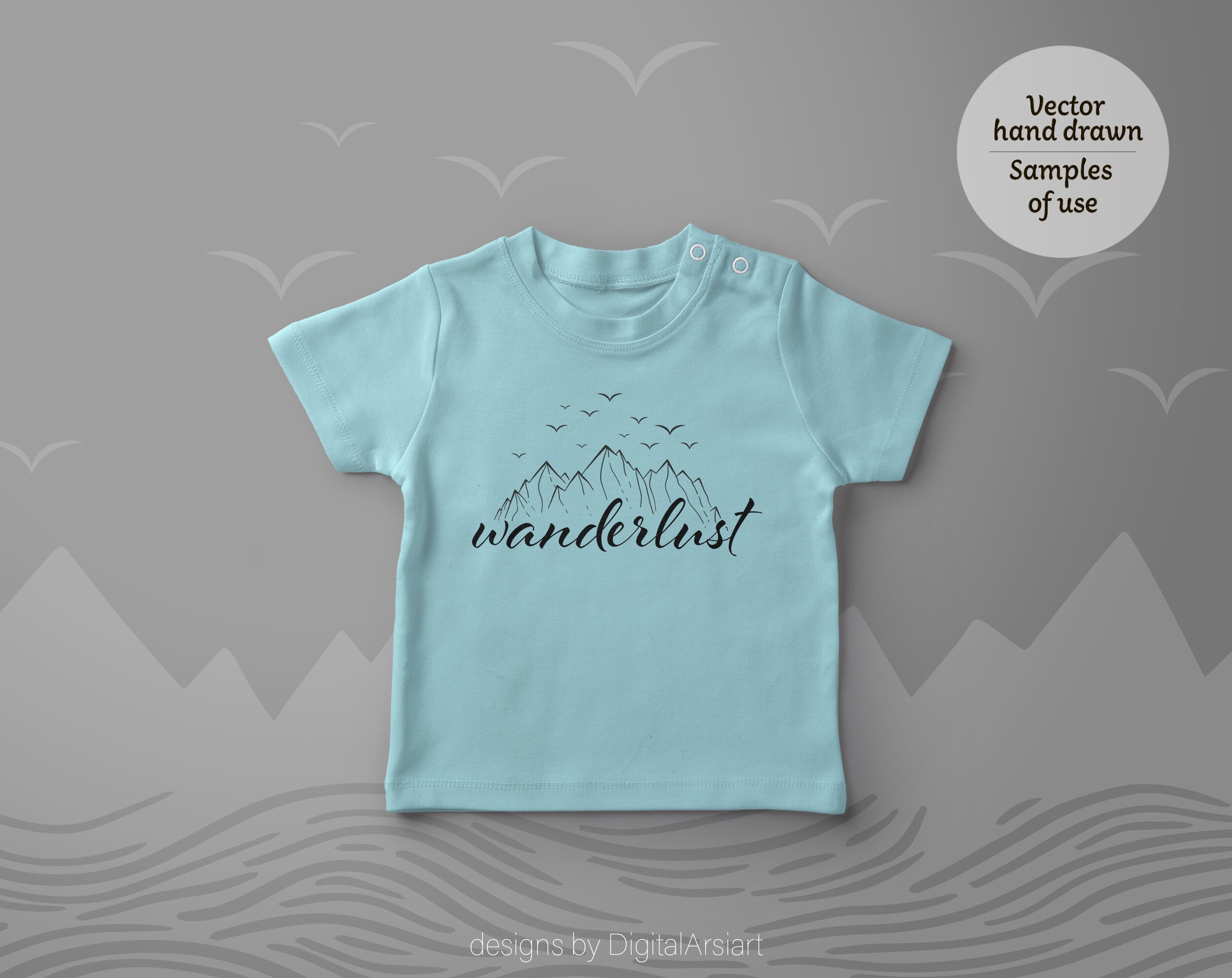 Wanderlust Svg Mountain Svg Outline Mountain Svg Outdoors Adventure PNG ...