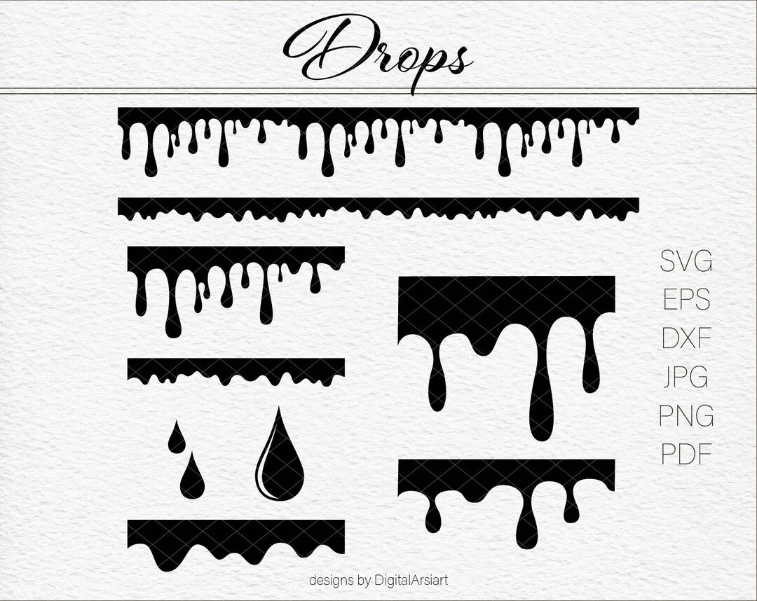 Drop Svg Dripping SVG Files Water Drip Svg Blood Drop Svg Liquid Drip ...