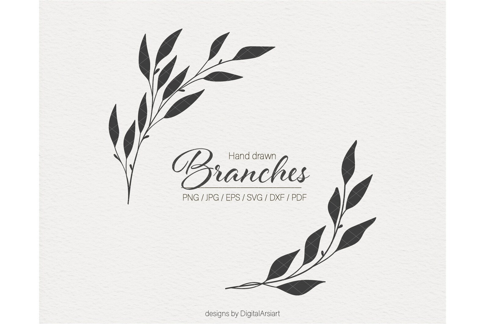 Leaf Branch Svg Branches Svg File Floral Svg Branch Svg Floral Frame ...