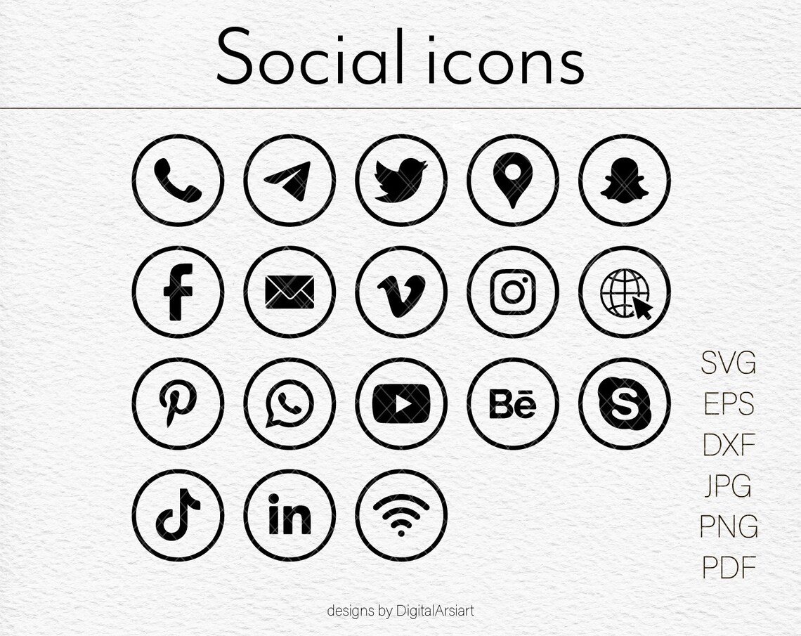 Social Icons Svg Vector Social Icons Instagram Logo Svg Social Media ...