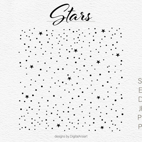 Stars Background Svg - Etsy