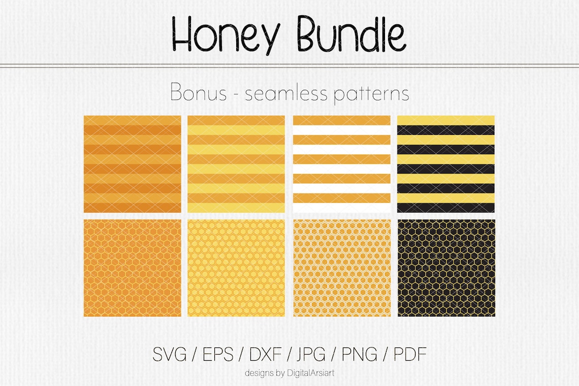 Honey Svg Bundle Honey Bee Svg Drop Svg Dripping SVG Honeycomb SVG ...