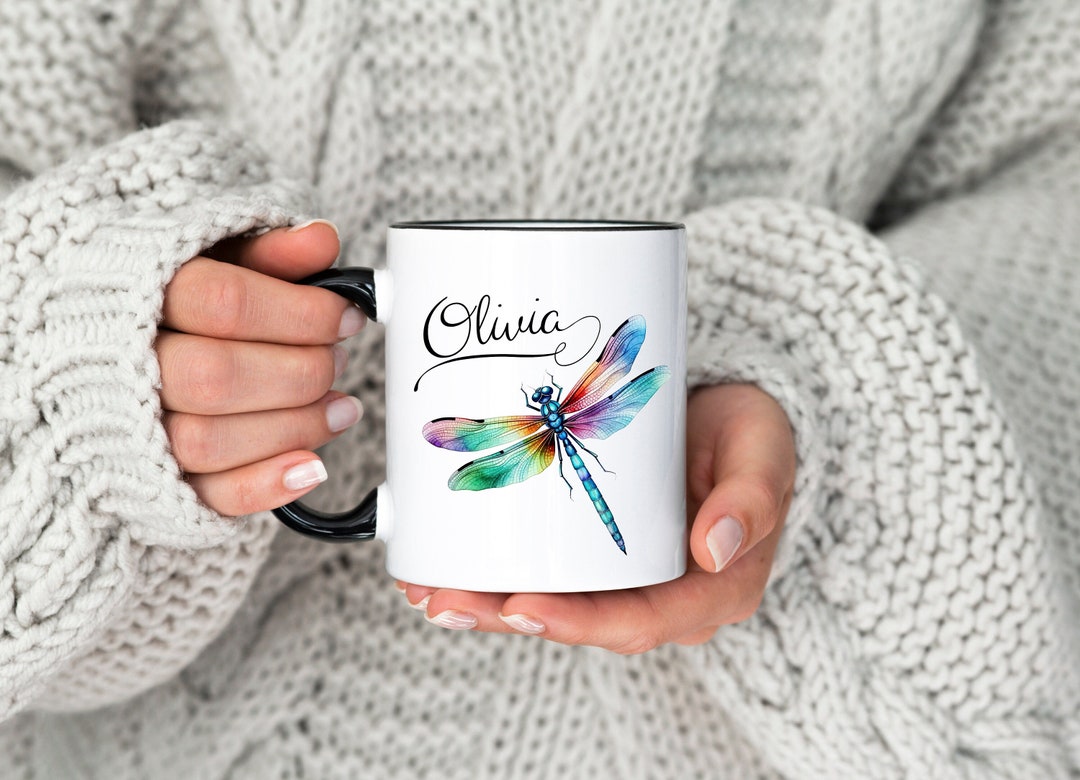 Personalized Dragonfly Mug, 11 Oz | Dragonfly Gift | Dragonfly Coffee ...