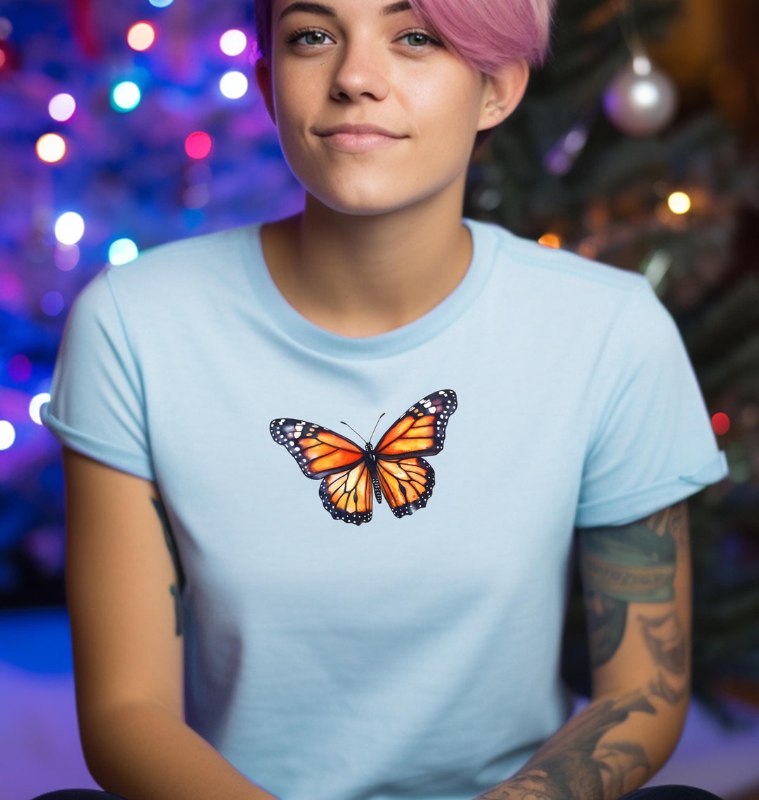 Monarch Butterfly T-shirt Comfortcolors - Etsy