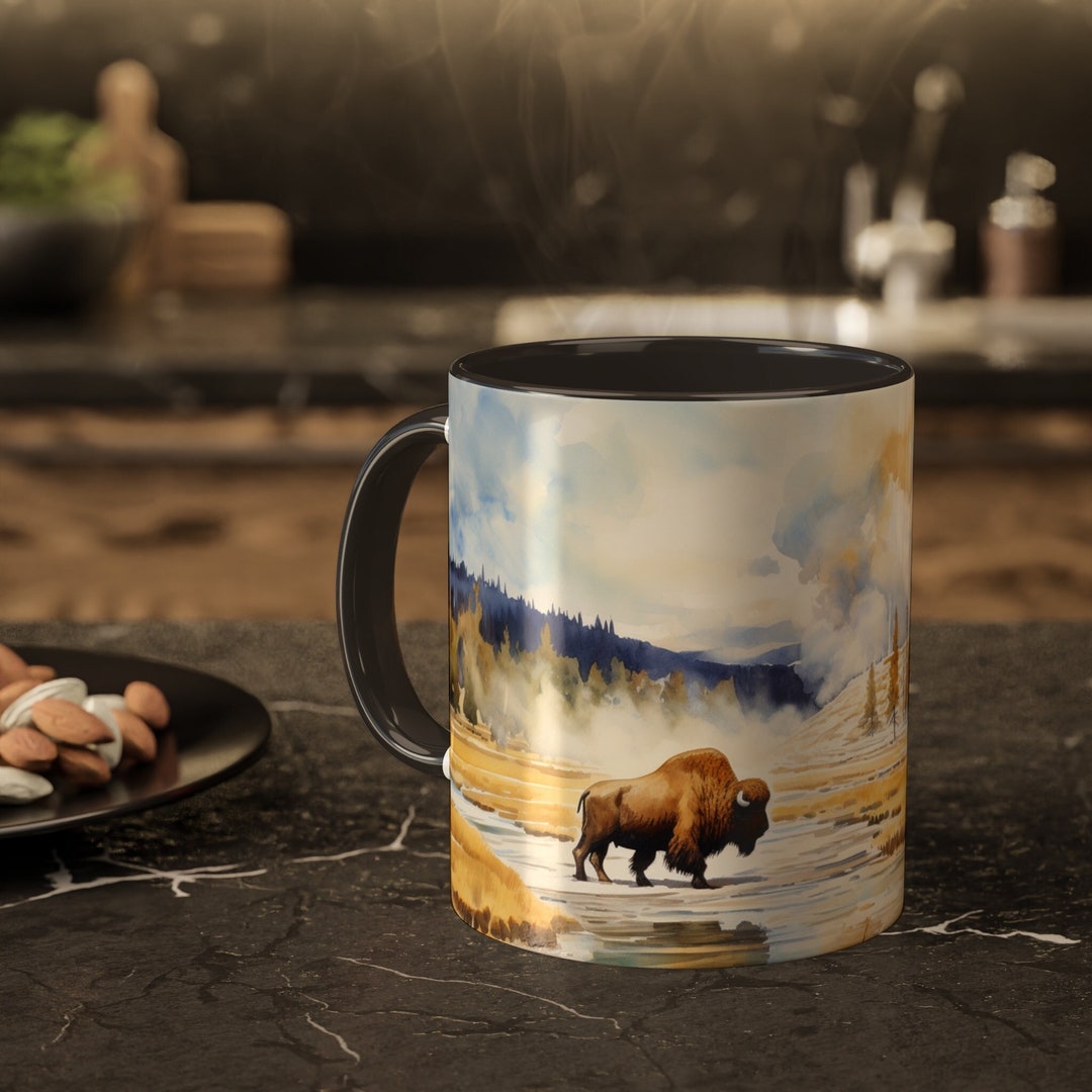 National Parks Watercolor Series Yellowstone Natl Park, 11oz Mug ...