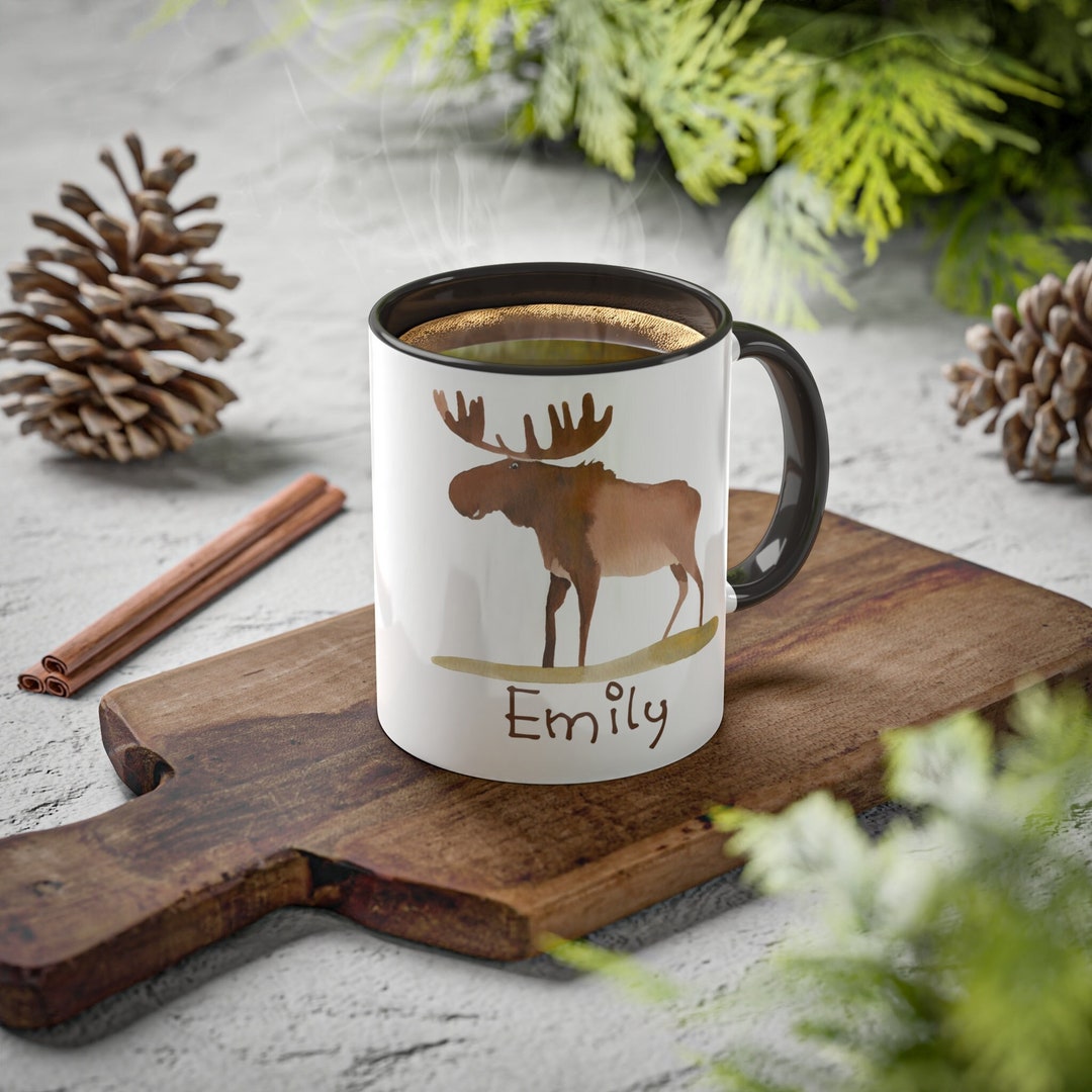Moose Mug, 11 Oz or 15 Oz | Personalized Moose Coffee Mug | Moose Gift ...