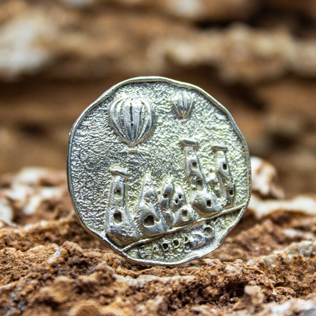 Ancient Cappadocia Air Balloon Ring Hot Air Balloons Coin - Etsy