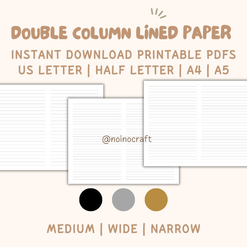 Notebook Paper - Etsy