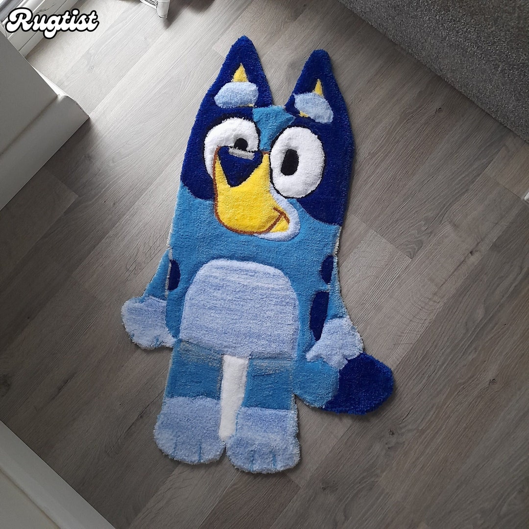 Bluey Handmade Tufted Rug TV Show Cartoon Character Bluey - Etsy