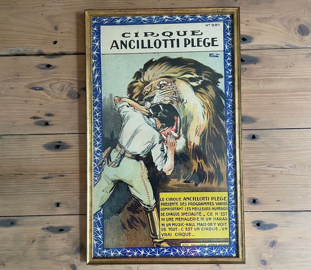 Antique Advertising Poster - Original Circus Promotion 1910s - Etsy