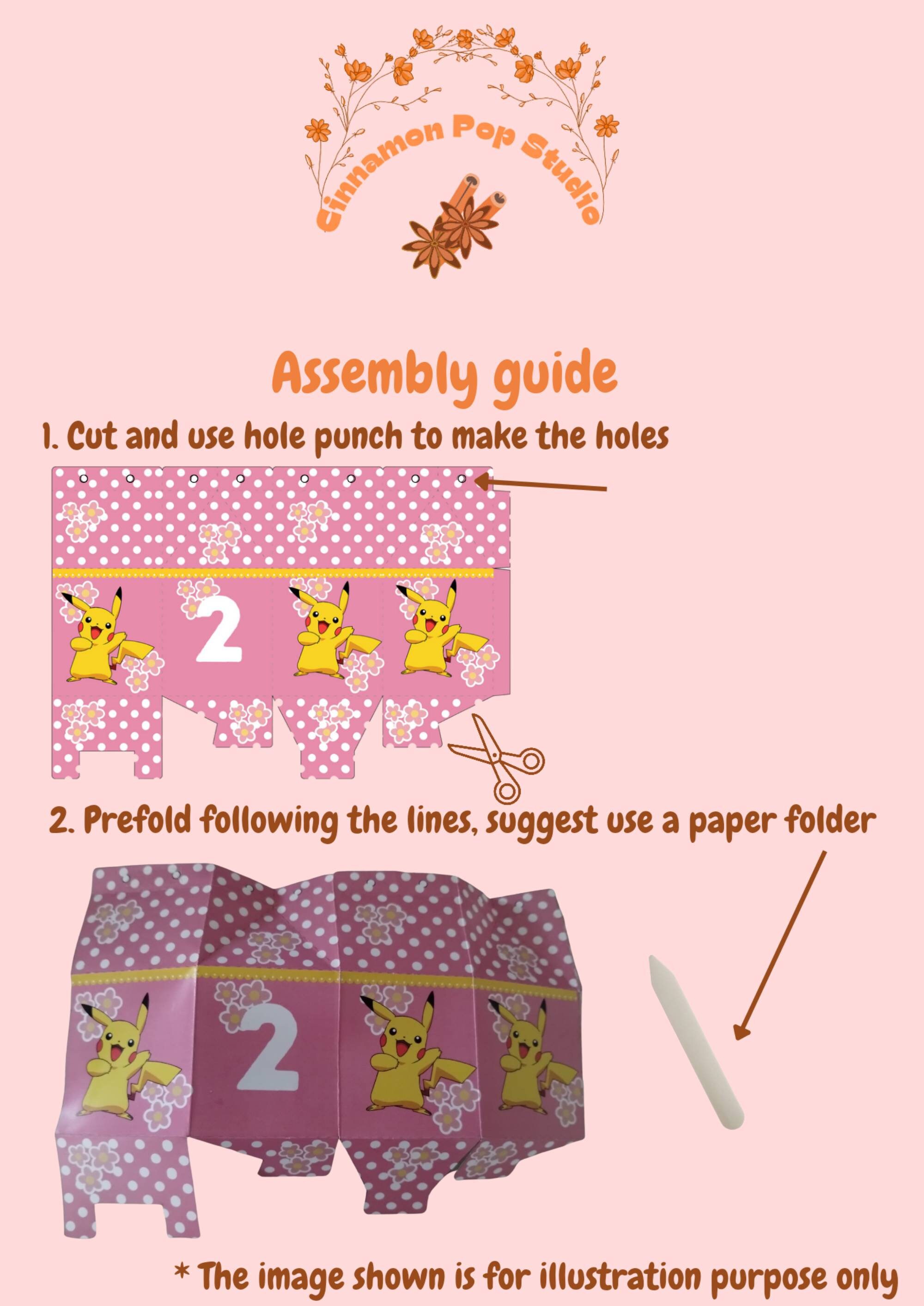 Pikachu Milk Box Template - Etsy