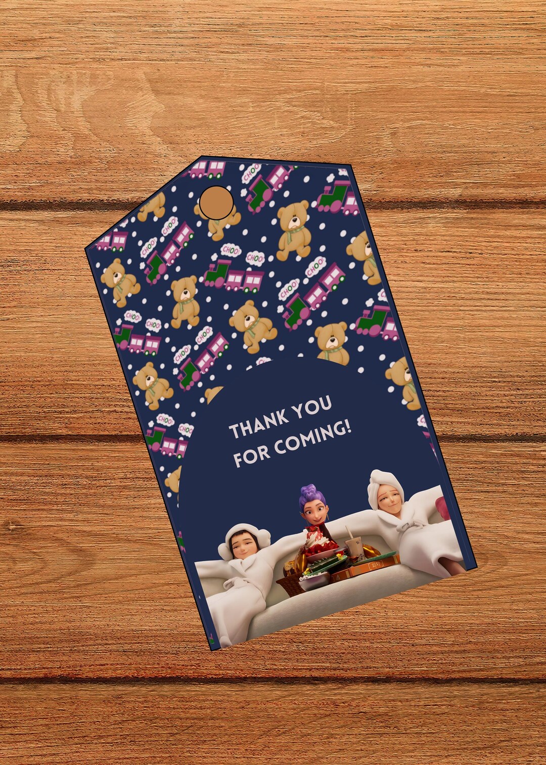 Printable Sleepover K Pop Demon Hunters Birthday Party Tag, K Pop Movie ...