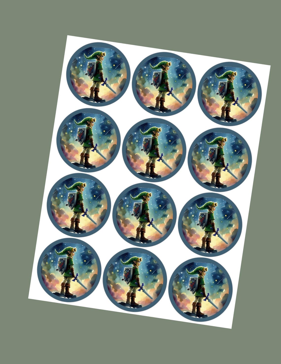 The Legend of Zelda Birthday Party Cupcakes Toppers, Link Party ...