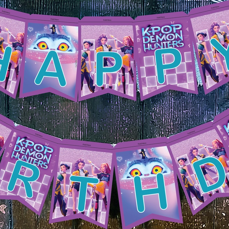 Kpop Demon Hunters Banner - Etsy