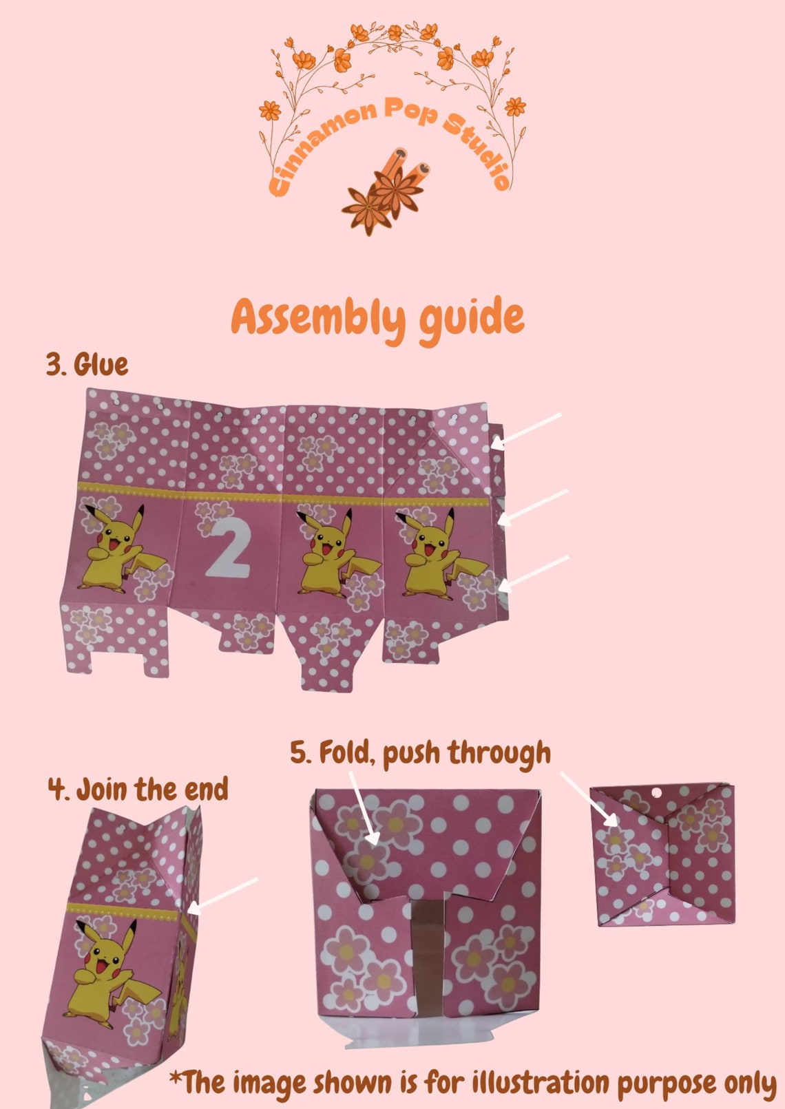 Pikachu Milk Box Template - Etsy