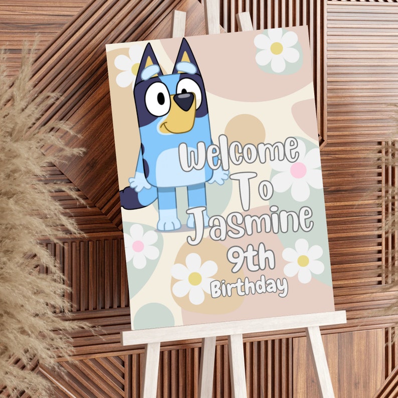 Editable Bluey Welcome Sign A3 - Etsy Australia