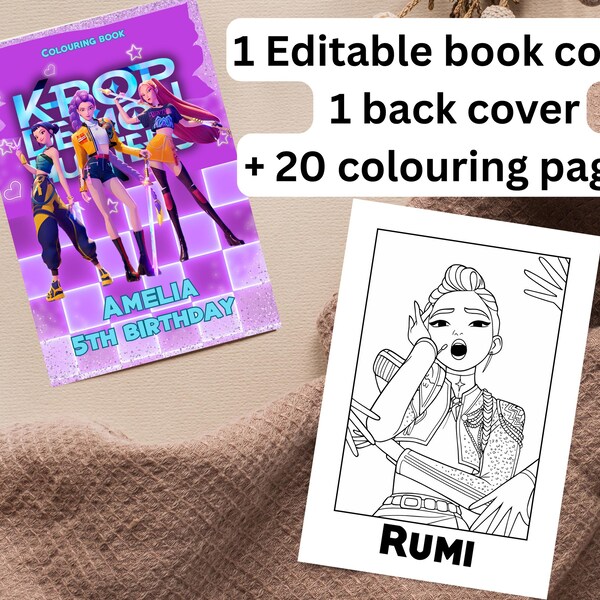 Huntrix Coloring Pages - Etsy