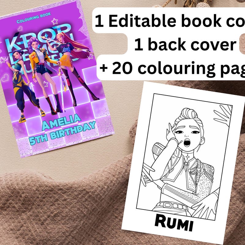 Huntrix Coloring Pages - Etsy