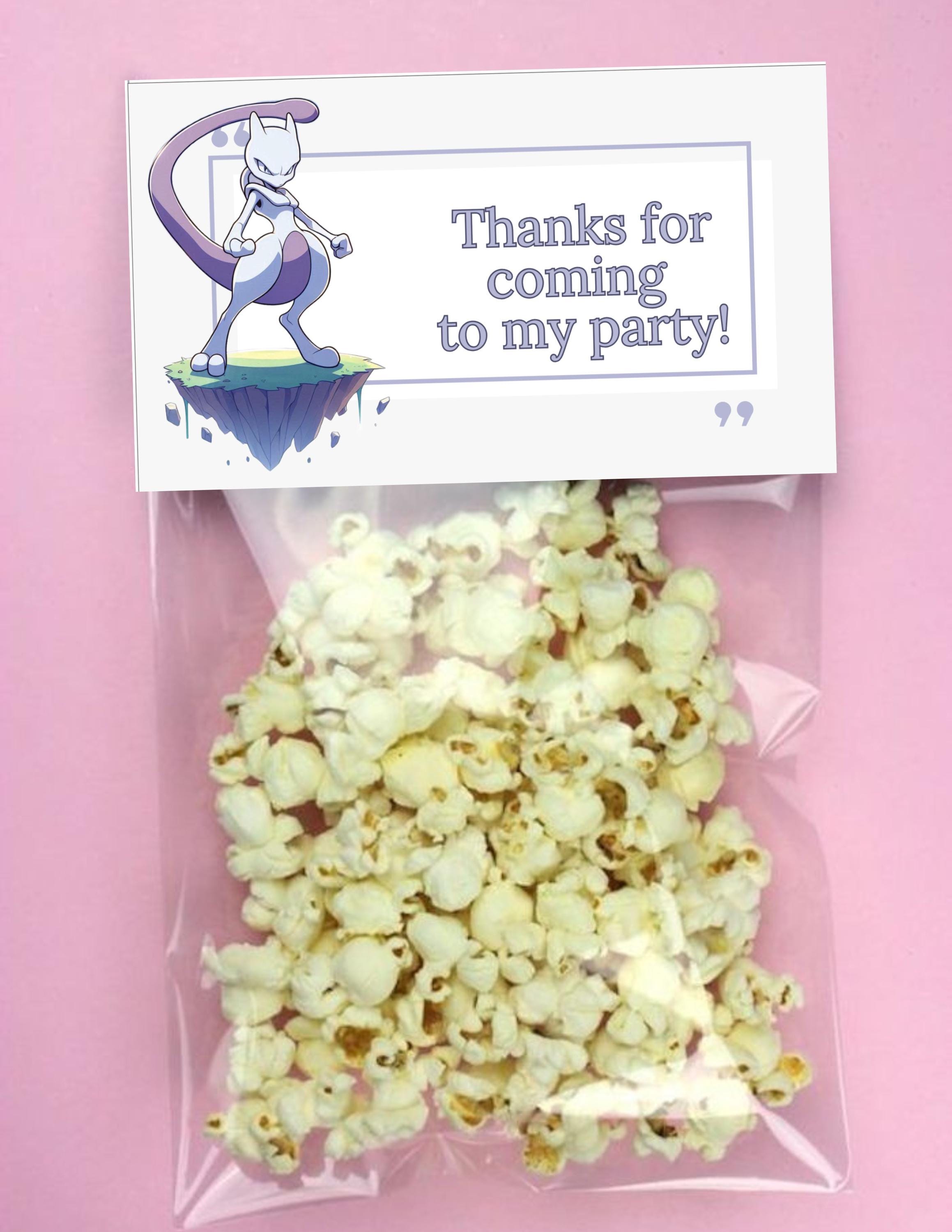 Printable Editable Mewtwo Party Bag Favour, Mewtwo Birthday Party - Etsy