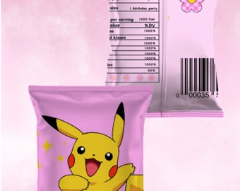 Printable Pikachu Treat Bag Favour - Etsy