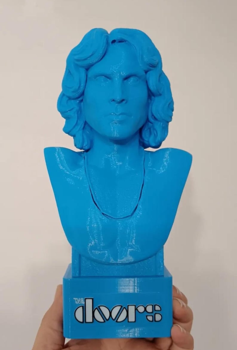 Jim Morrison Bust Sculpture - the Doors Rock Music Icon Collectible ...