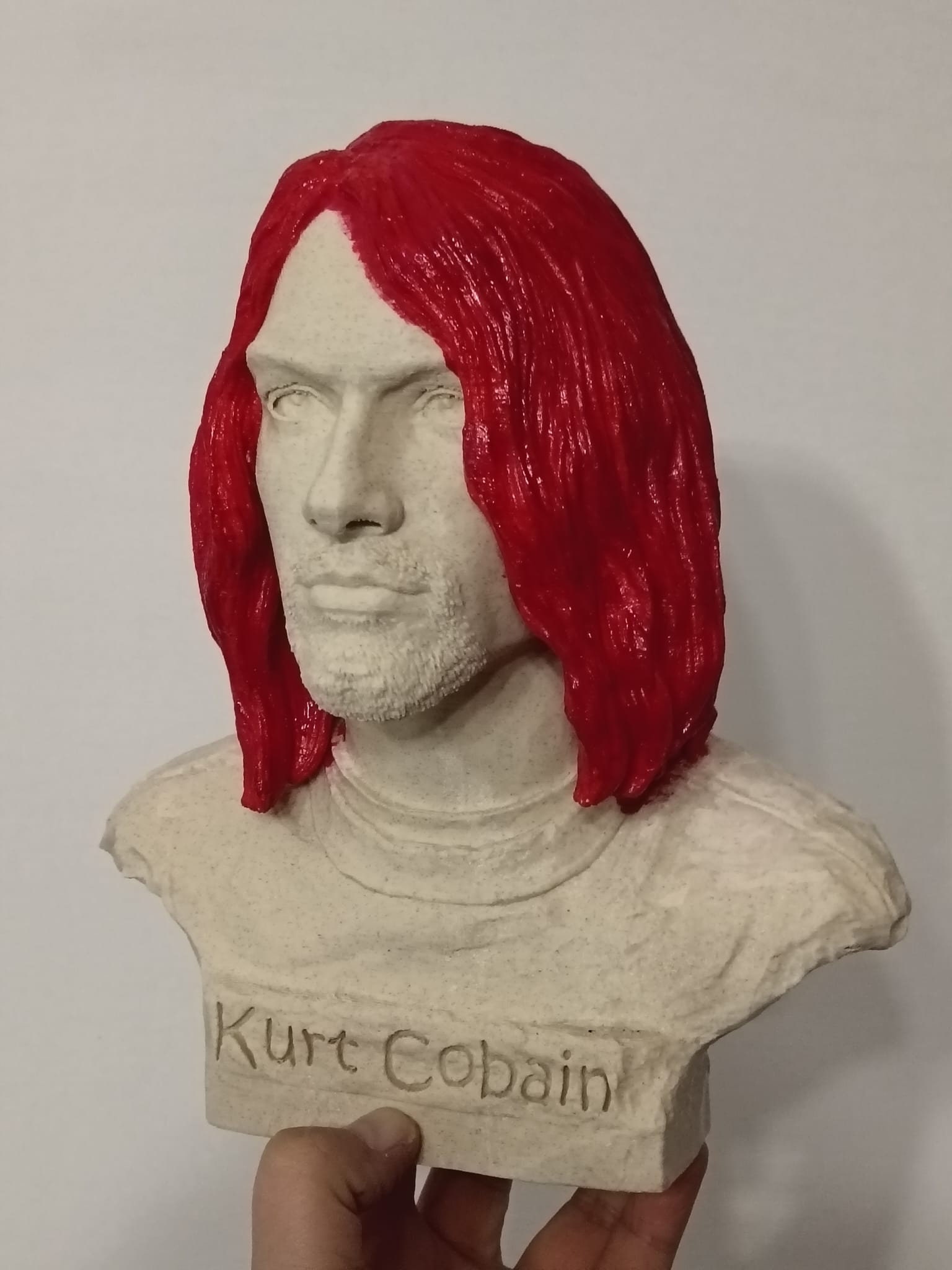 Kurt Cobain Sculpture - Grunge Music Art - Nirvana Frontman Statue ...