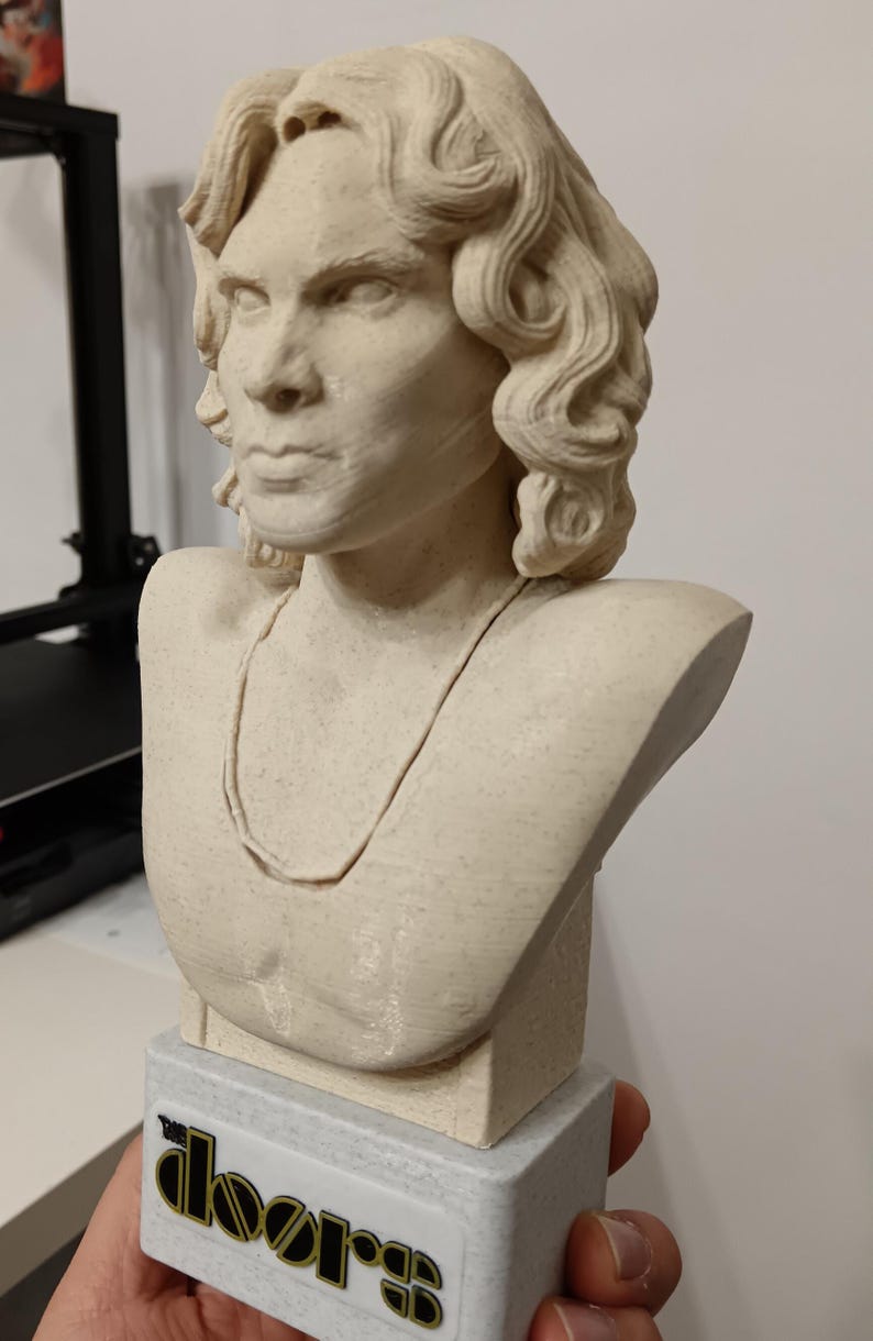 Jim Morrison Bust Sculpture - the Doors Rock Music Icon Collectible ...