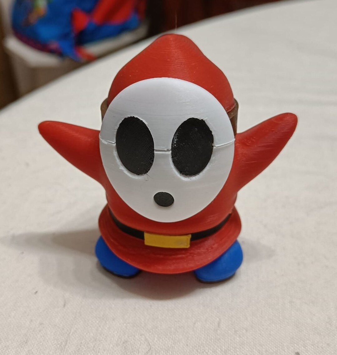 Handcrafted Shy Guy Figure From Super Mario Series - Biodegradable ...