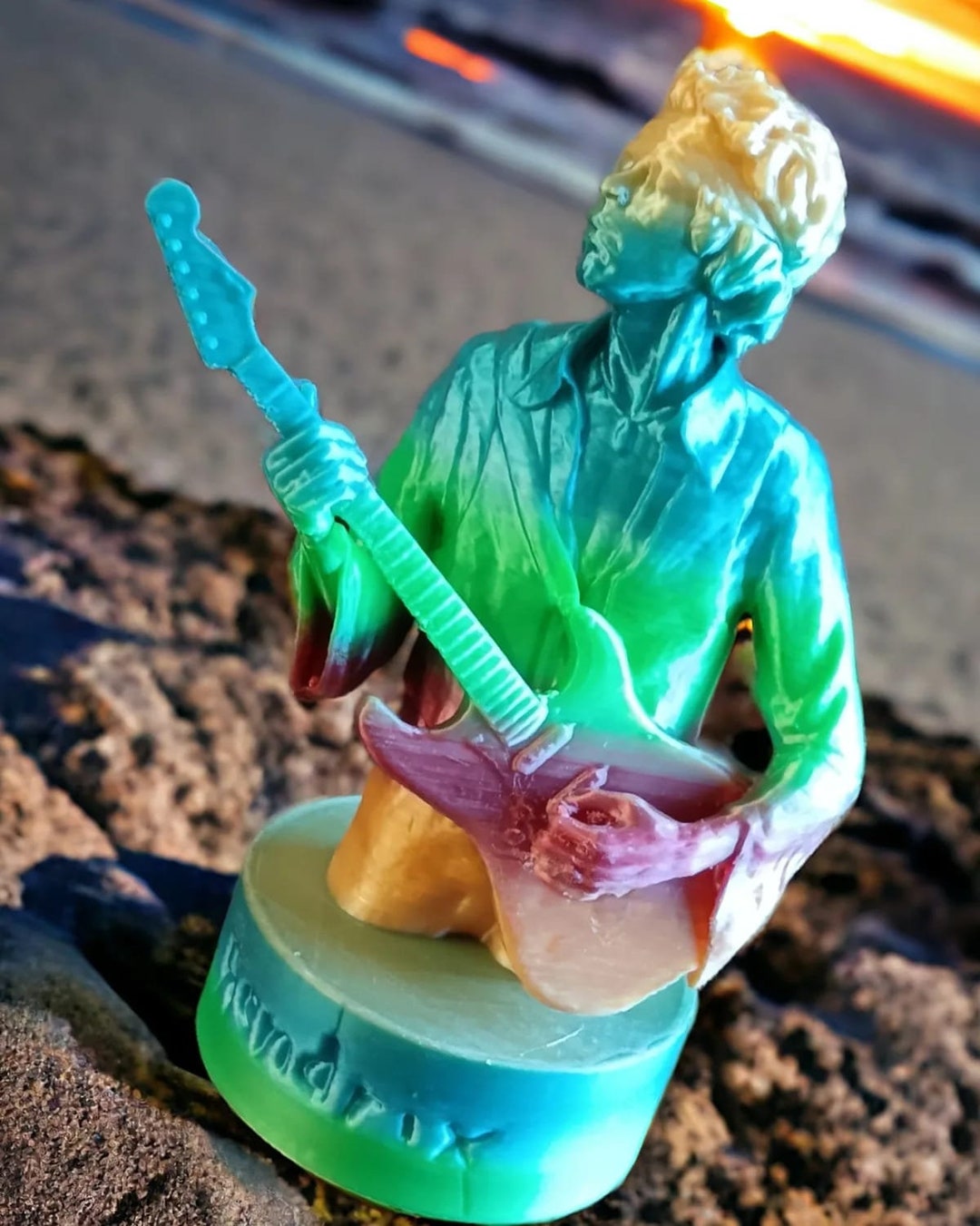 Jimi Hendrix Sculpture - Rock Legend Statue - Guitarist Collectible ...
