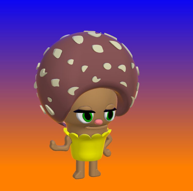 Choco Collectible Pan Barbiere Character Sustainable Cartoon Figurine ...