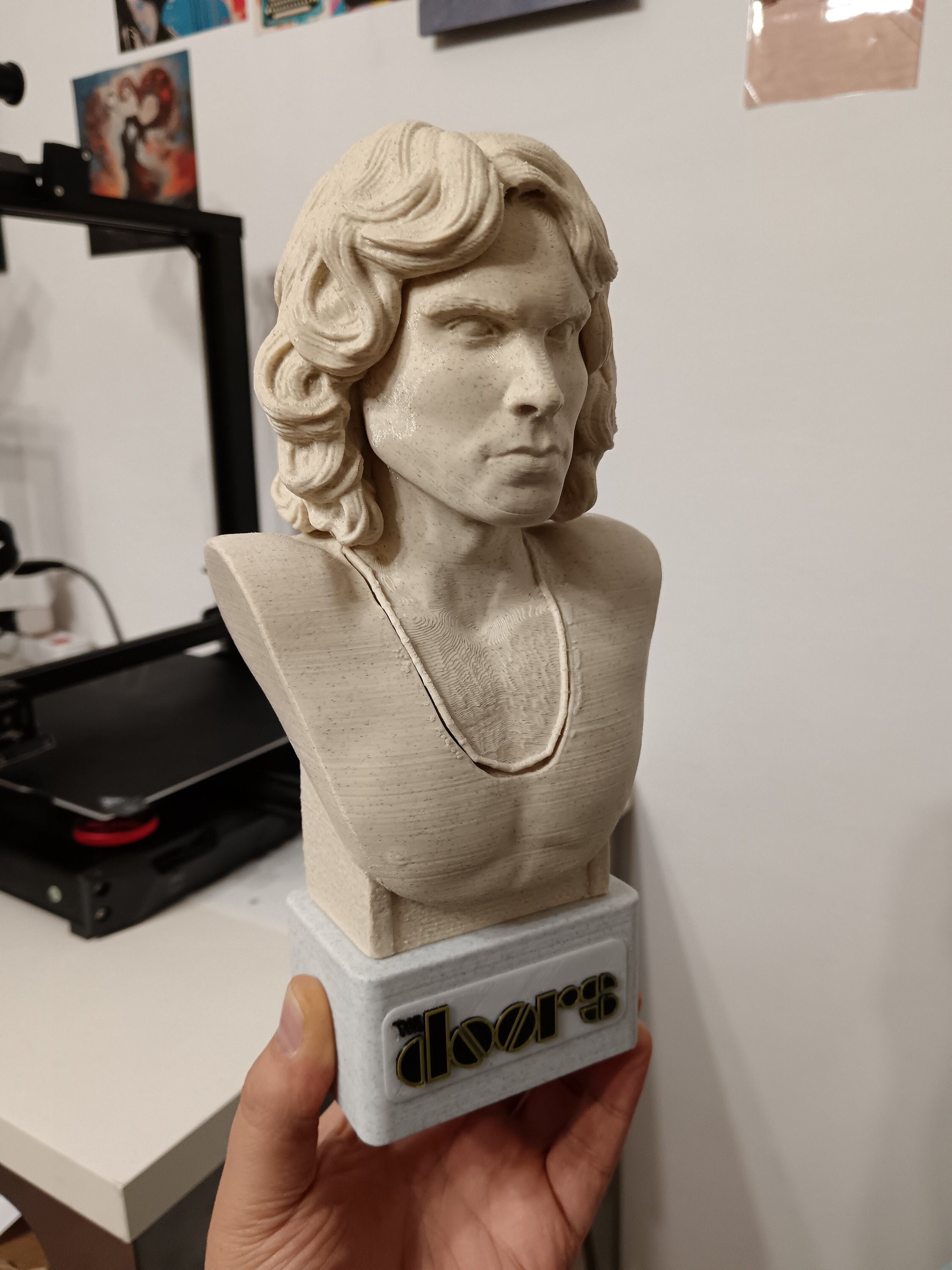 Jim Morrison Bust Sculpture - the Doors Rock Music Icon Collectible ...