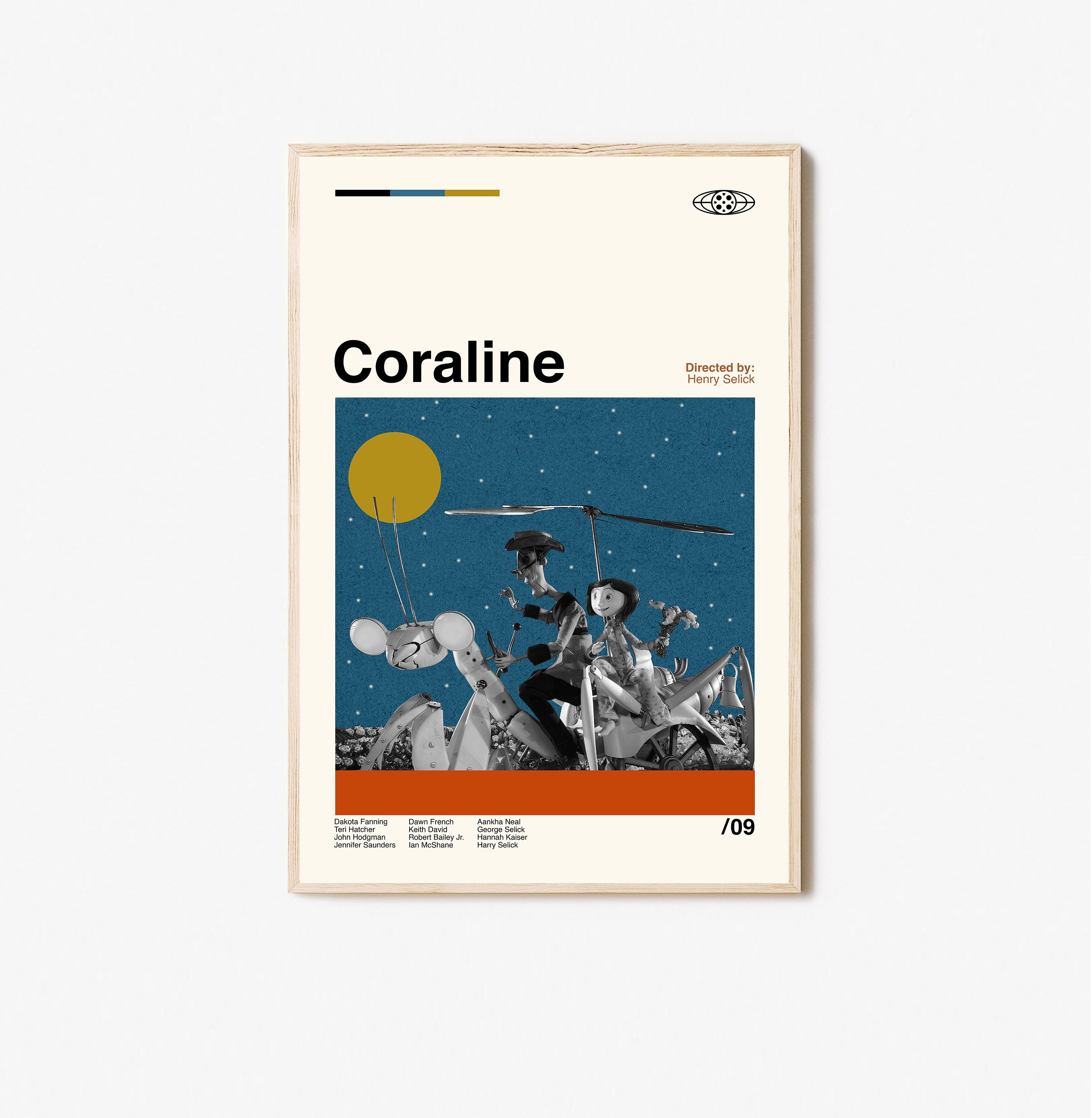 Coraline Poster Coraline Print Retro Movie Poster Room - Etsy