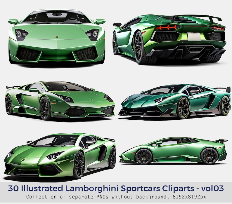 Illustrated Lamborghini Cliparts Vol03, Sportcars Lamborghini Clipart ...