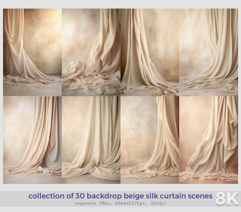 Backdrop Beige Silk Curtain Scenes, Fabric, Photography Background ...