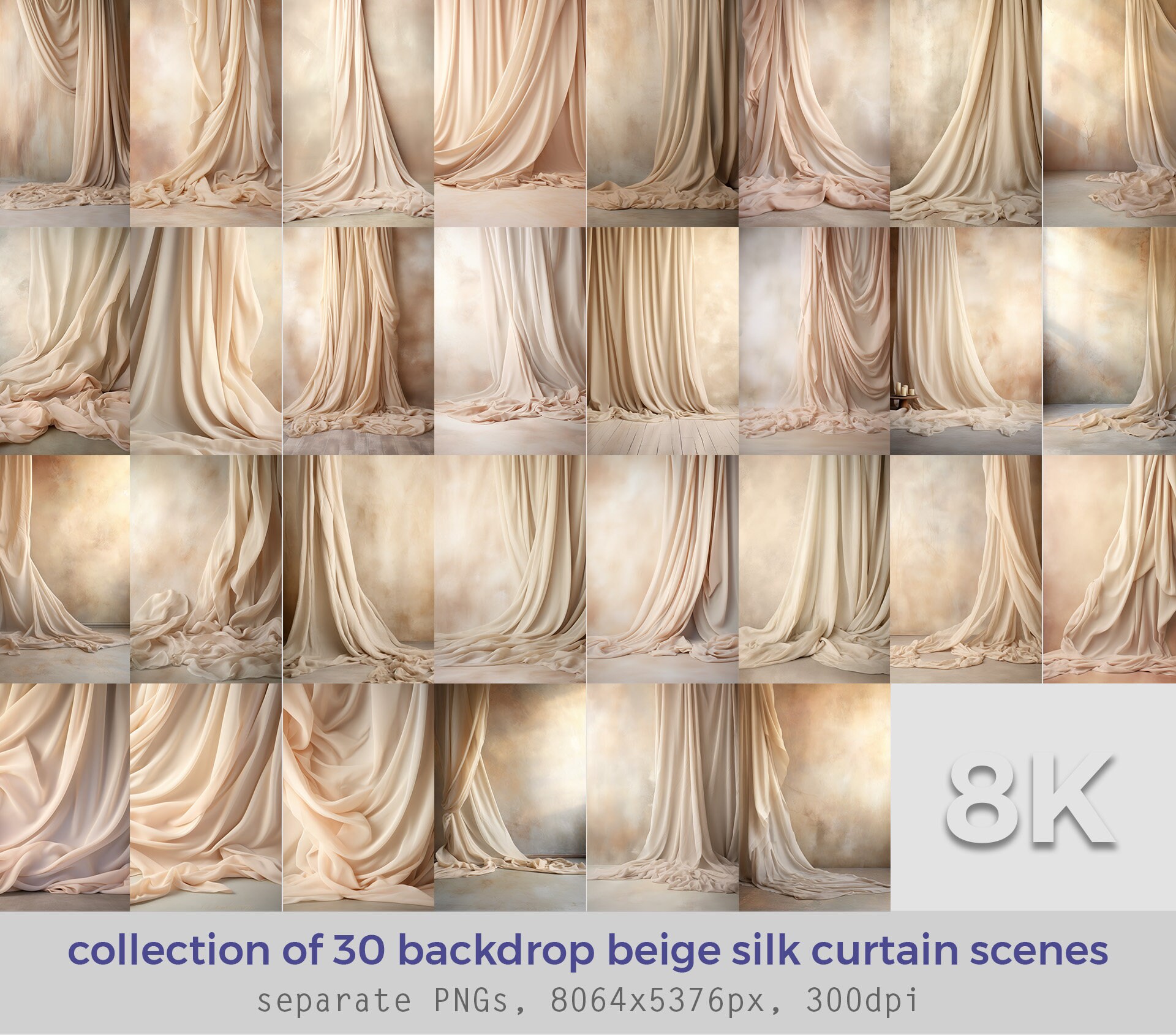 Backdrop Beige Silk Curtain Scenes, Fabric, Photography Background ...