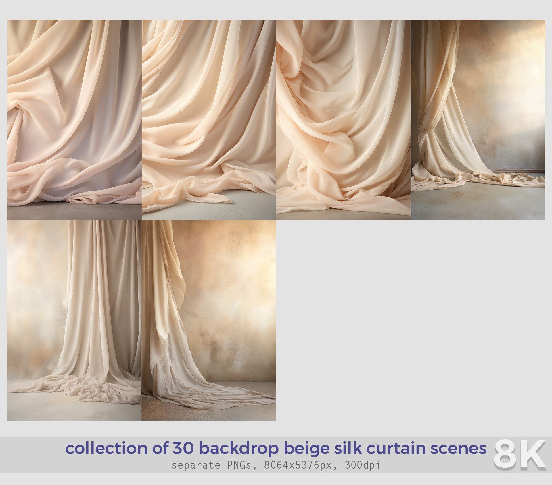 Backdrop Beige Silk Curtain Scenes, Fabric, Photography Background ...