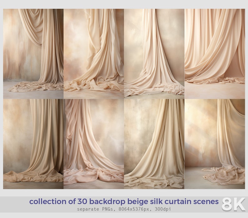 Backdrop Beige Silk Curtain Scenes, Fabric, Photography Background ...