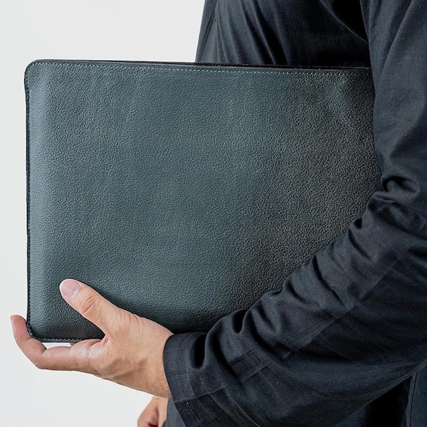 Laptop Case 15.6 Inch Leather Green - Etsy