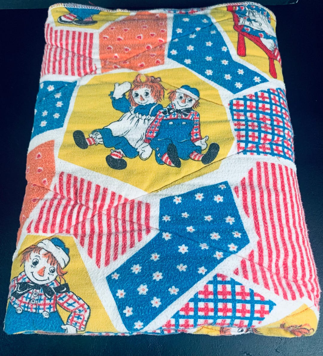 Vintage Raggedy Ann & Andy Patch Work Handmade Blanket 26 X 38 - Etsy