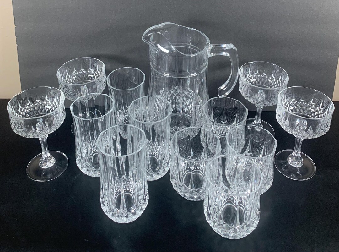 Vintage Cristal D' Arques Genuine Lead Crystal Longchamp 17pc Set - Etsy