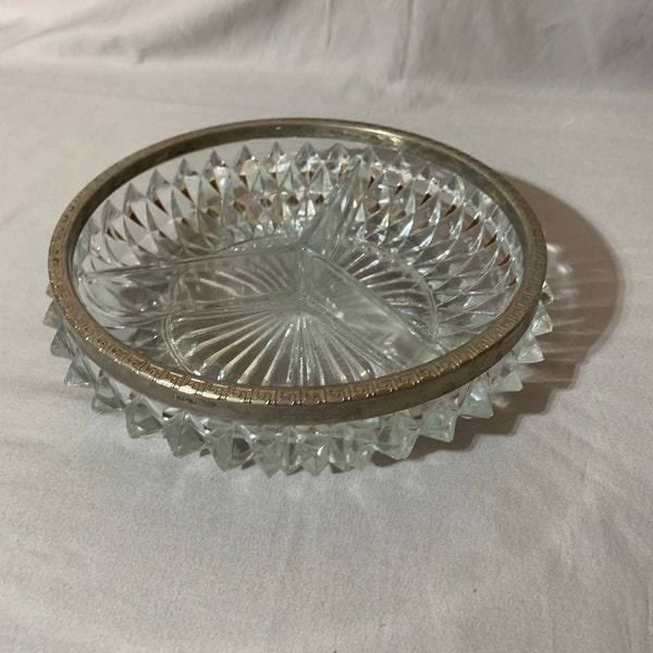 Crystal Divided Dish - Etsy