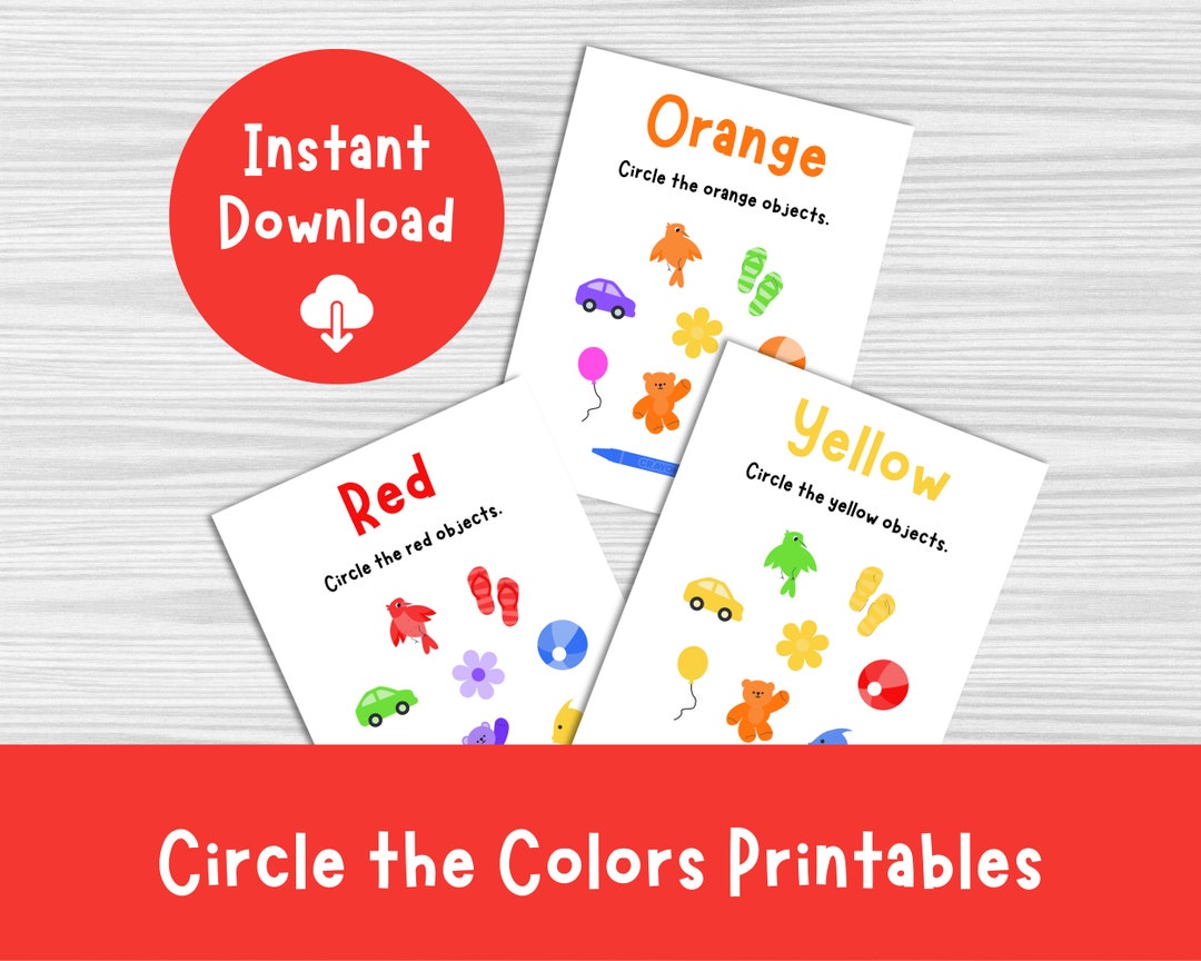 Learn Colors Digital Download, Learning Colors, Learning Page for ...
