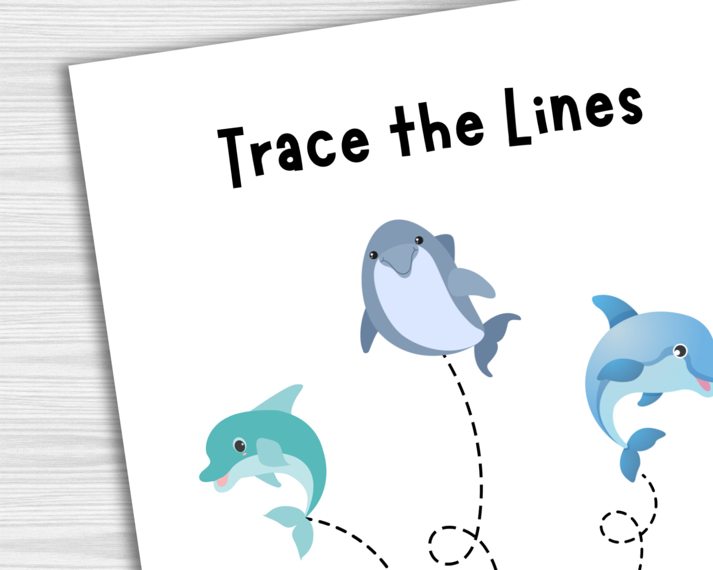 Preschool Tracing Worksheet: Jumping Animals Activity (PDF) - Etsy